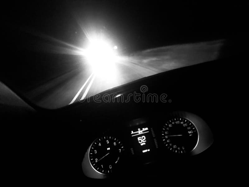 Night Driving stock image. Image of darkness, light - 162542109