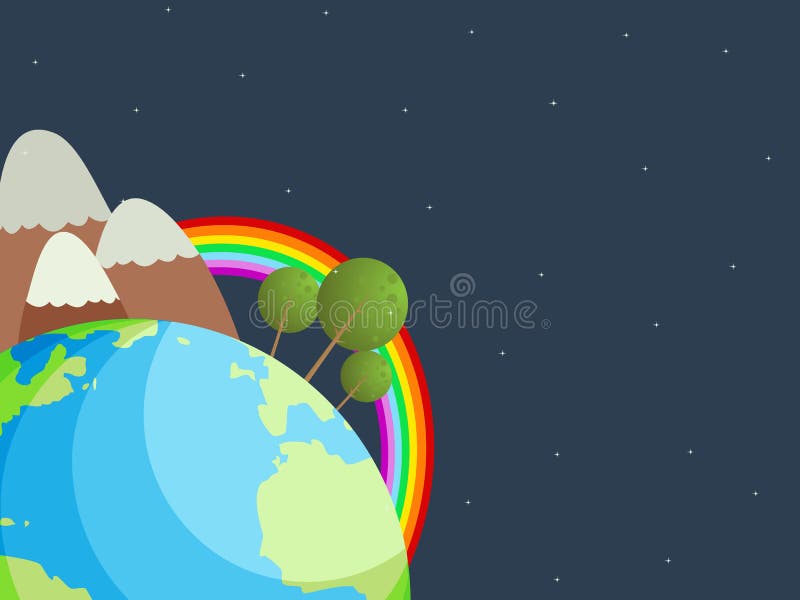 Night on Earth stock vector. Illustration of artistic - 55007226