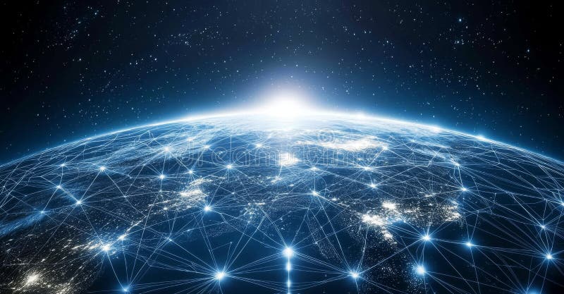 The Night Earth Global Virtual Internet World Uses Metaverse Technology ...