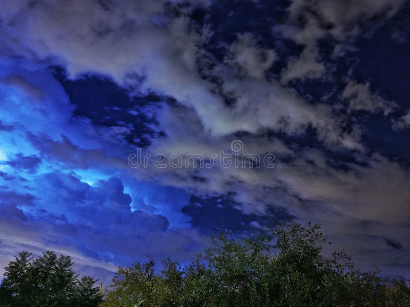 Night electric city sun stock image. Image of plants - 115758805