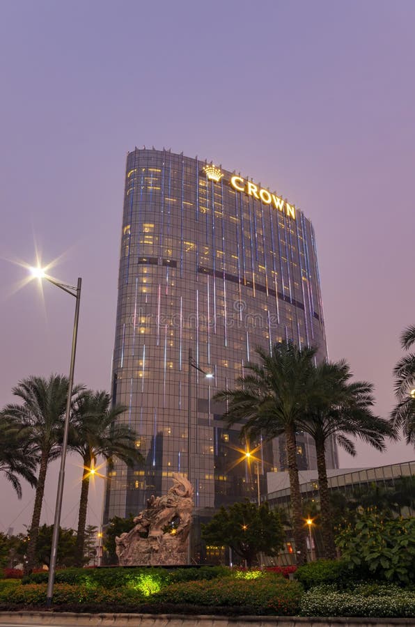 Night Exterior View of the Crown Casino Editorial Image - Image of ...