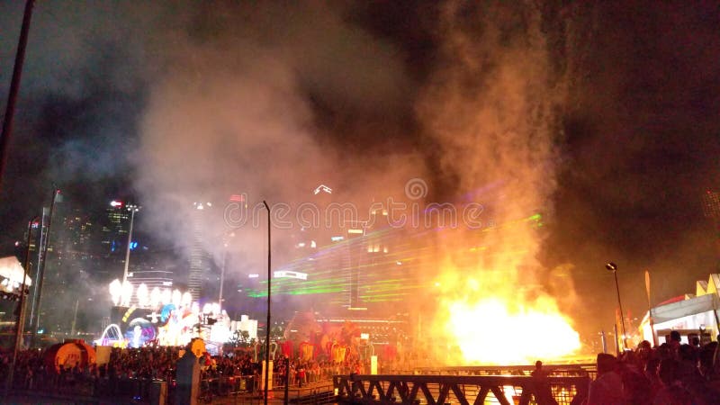 Night Festivals Singapore editorial photography. Image of festivities ...