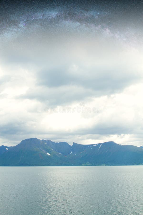 Night fjord stock image. Image of fjord, outdoors, nordic - 42133167