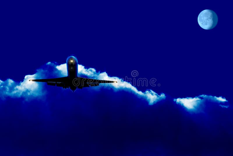 Learjet 45 with Sunset Clouds Stock Image - Image of flying, commercial ...