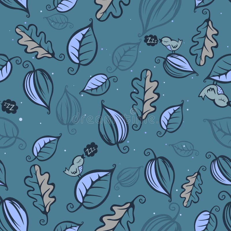 Night forest pattern stock vector. Illustration of vector - 52028205