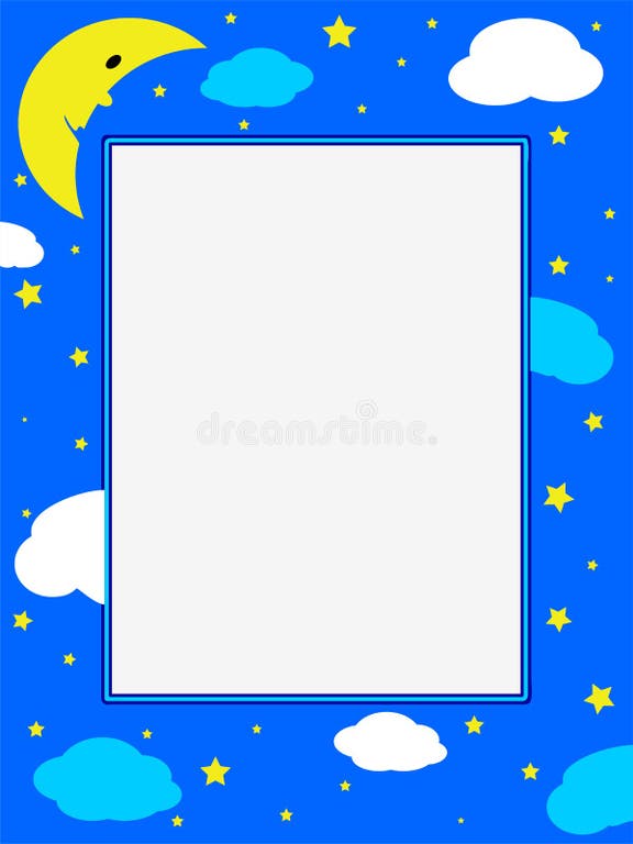 Night frame stock vector. Illustration of abstract, magic - 33427120