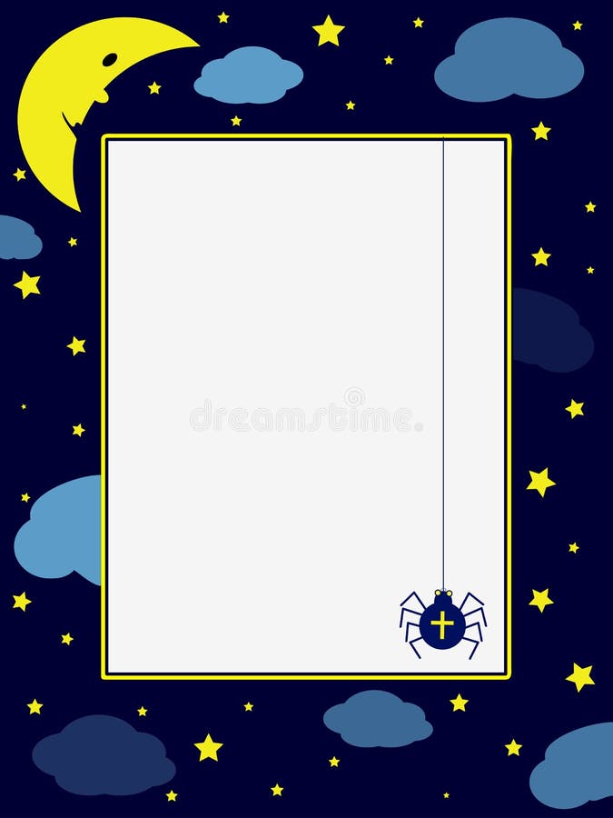 Night frame vector stock vector. Illustration of guilloche - 5444020