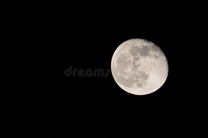 Moon in Bright Clouds of Sunset Sun Stock Image - Image of dusk ...