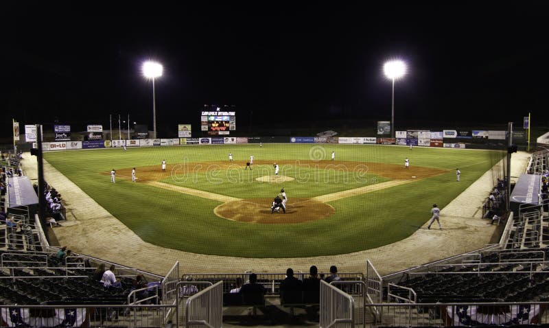 Baseball Stadium At Night