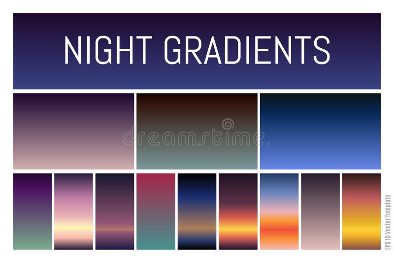 Night Gradients Wallpaper Element Vector Background. Smooth Stock ...