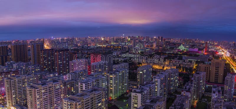 The Night of Harbin stock photo. Image of business, night - 25721032