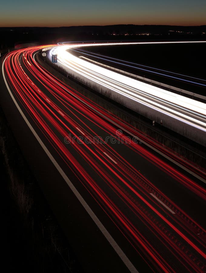 Night highway stock photo. Image of road, blue, momentum - 14041184