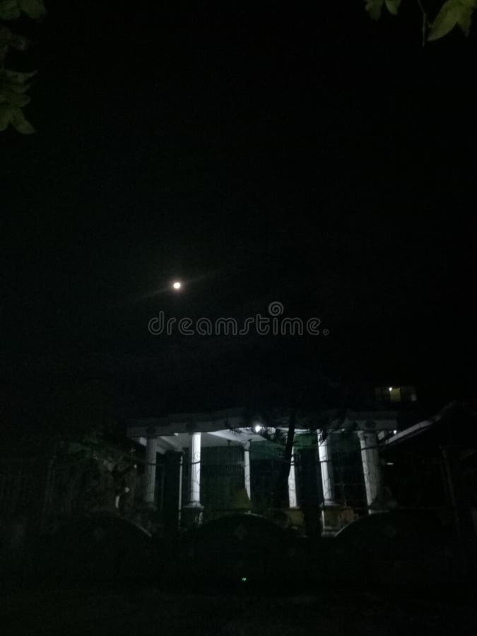 Night stock photo. Image of black, light, home, month - 88917686