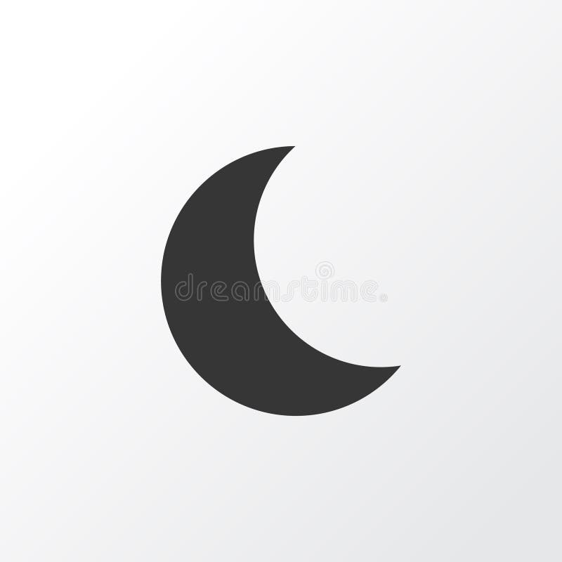Night Icon Symbol. Premium Quality Isolated Moon Element in Trendy ...