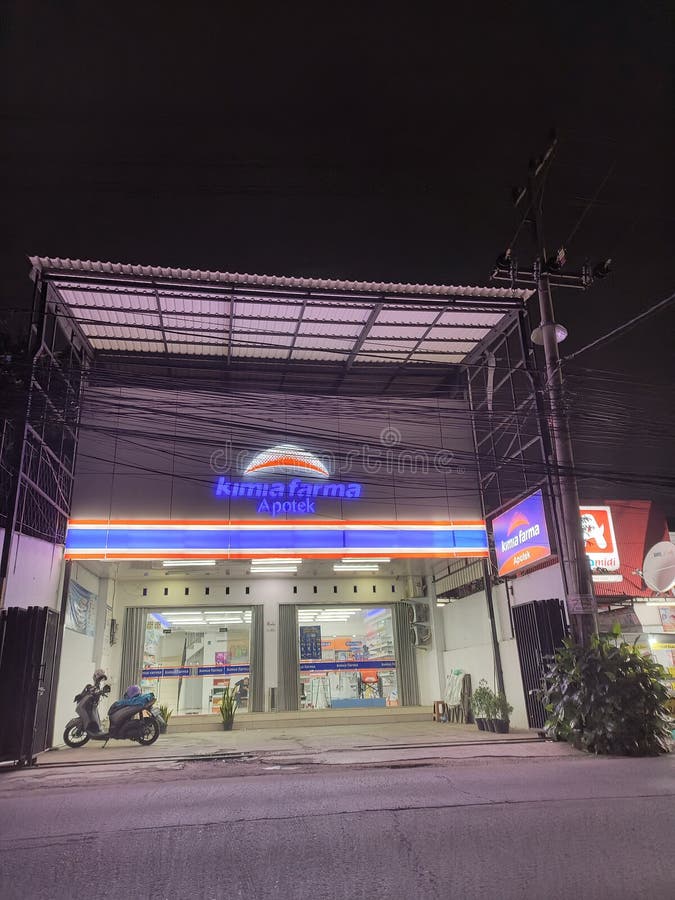 Night at the Kimia Farma Apotek Editorial Photo - Image of light ...