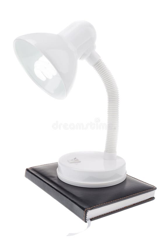Night Lamp Shade on the Diary Notebook. Stock Photo - Image of bright ...