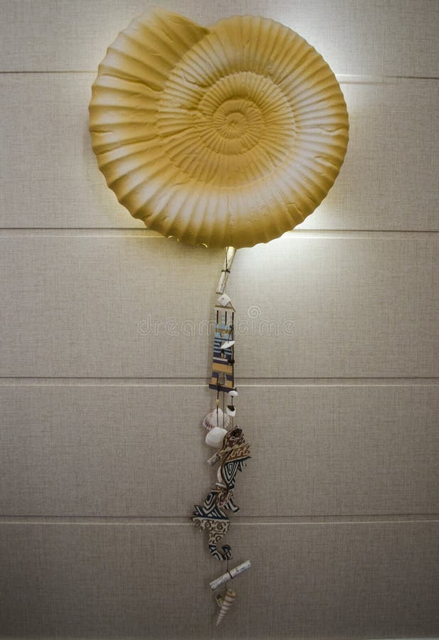 A Night Lamp with Shell Cover Stock Image - Image of illumination ...