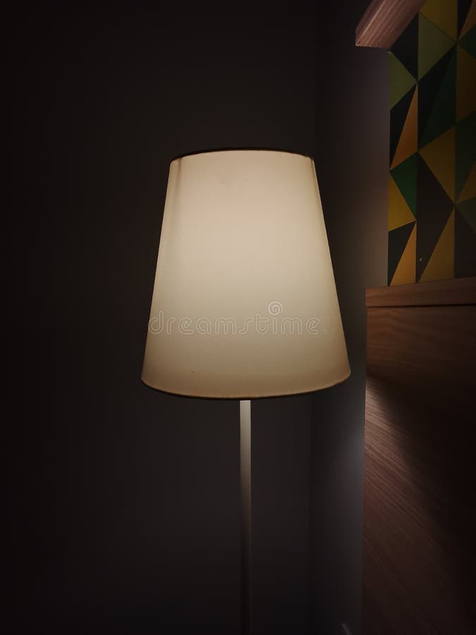Night Lamp with a Slightly Dim Light Stock Photo - Image of interior ...