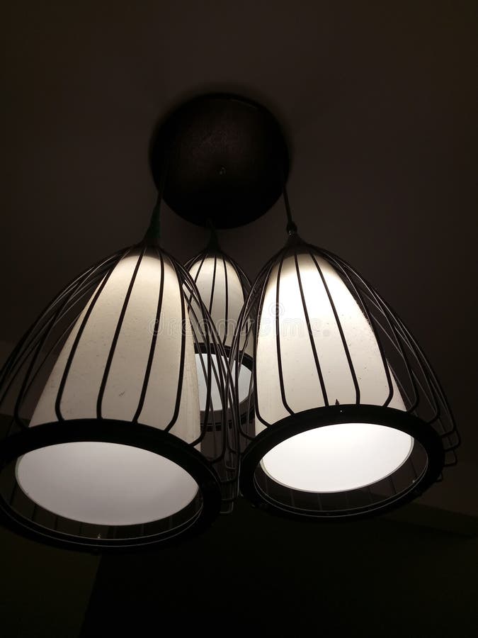 Night lamp white dim light stock photo. Image of white - 204148294