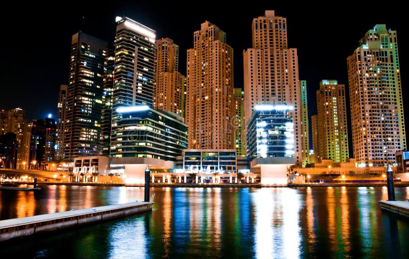 Night landscape metropolis stock image. Image of business - 26111165