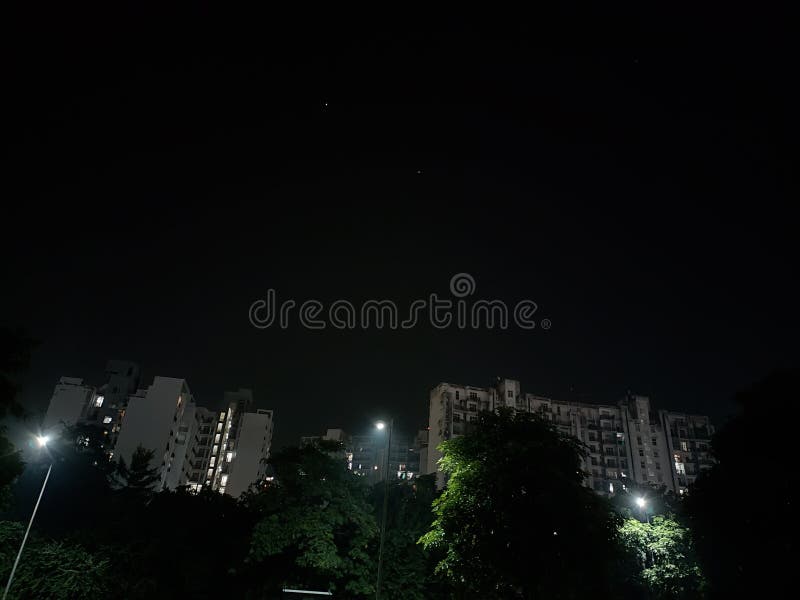 Night Life in Lucknow Beautifully Captured Stock Image - Image of night ...