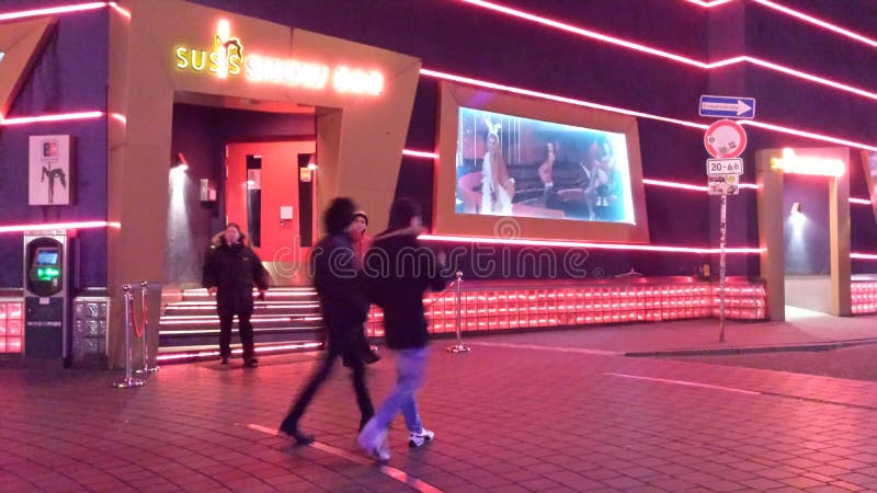 Night Life at Reeperbahn in Hamburg, Germany Editorial Image - Image of ...