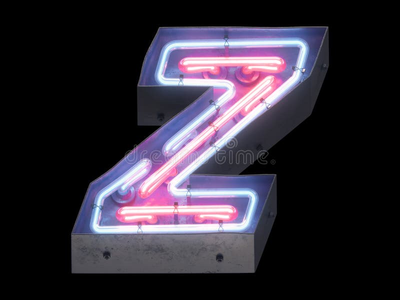 Night light alphabet. stock illustration. Illustration of nightclub ...