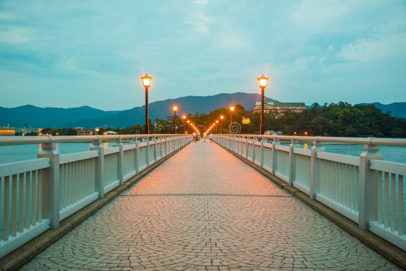 Night light on the bridge stock photo. Image of lighted - 59016858