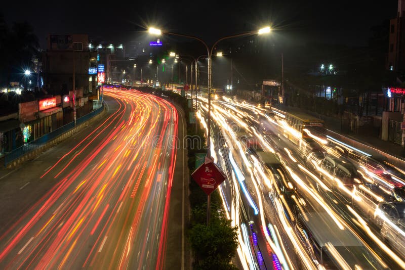 Night light view stock image. Image of downtown, night - 329166795