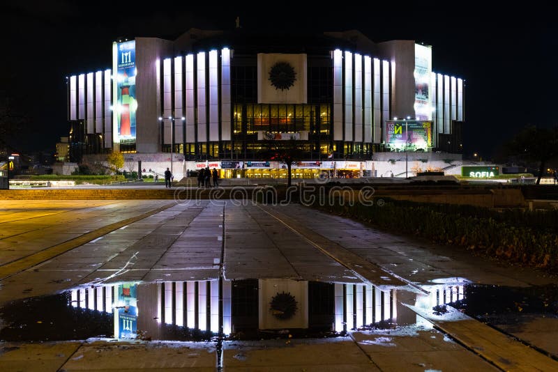 Night Lights of Sofia City Centre Architecture, Famous Buildings ...