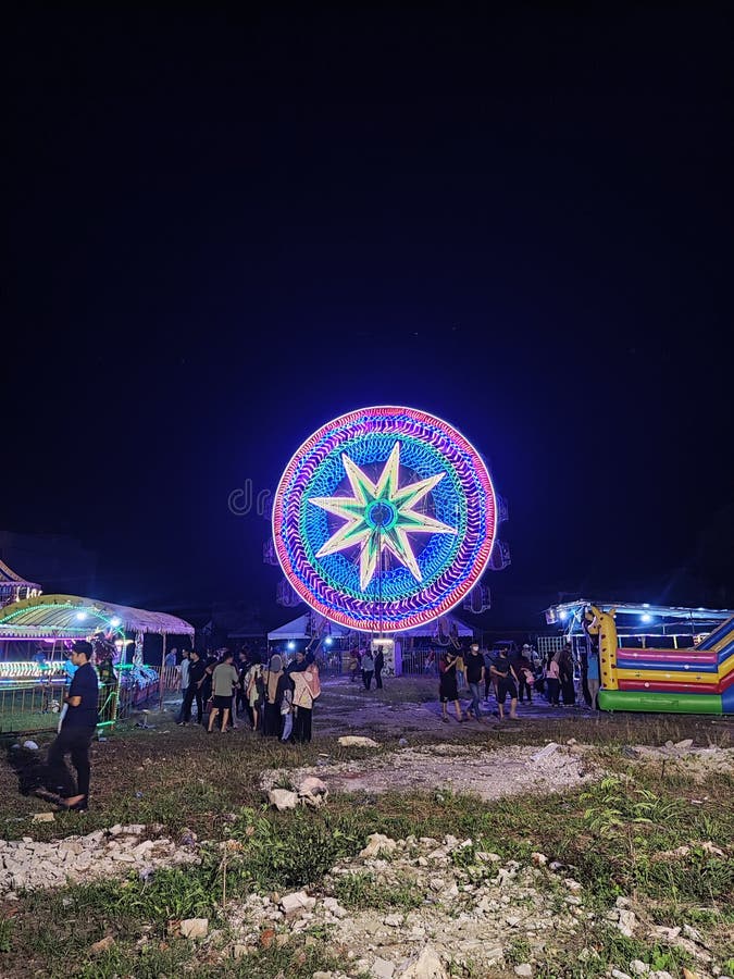 Night Market Games Kids Playing Editorial Stock Image - Image of market ...