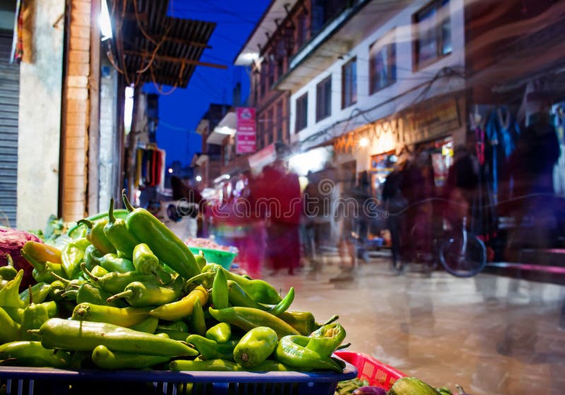 Celebration Tihar Deepawali Festival in Thamel Kathmandu Nepal ...