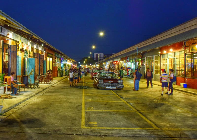 Night market editorial photography. Image of sideway - 58857477