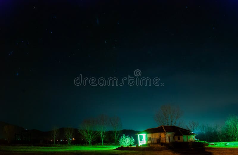 Night Mode with Beauty Sky and Stars Stock Image - Image of light ...