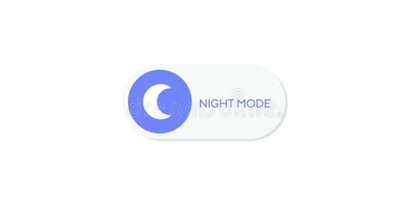 Night Mode Switch Vector Illustration. Night Mode Slider Design Stock ...