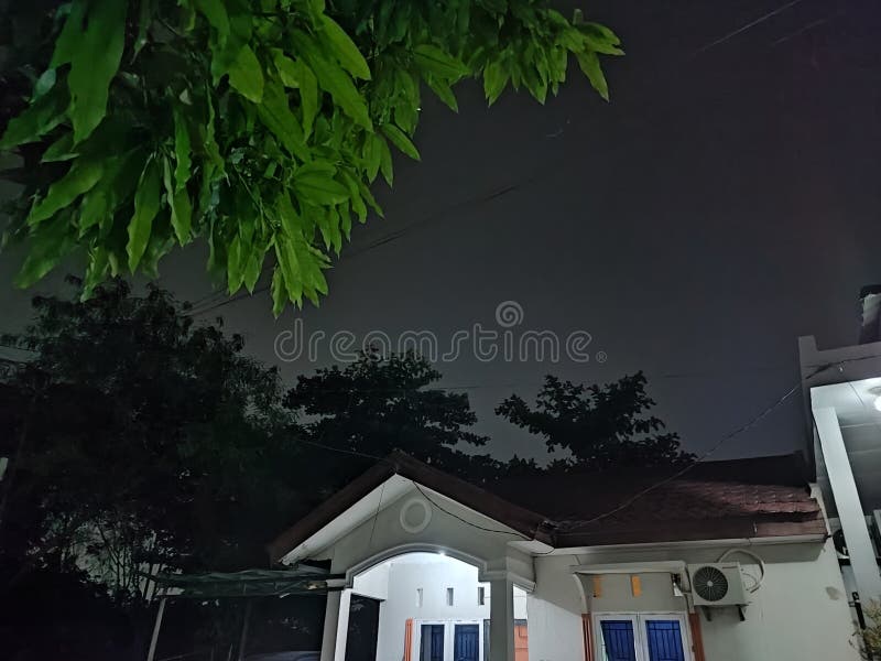 Night Mood at Home Black White Stock Image - Image of night, mood ...