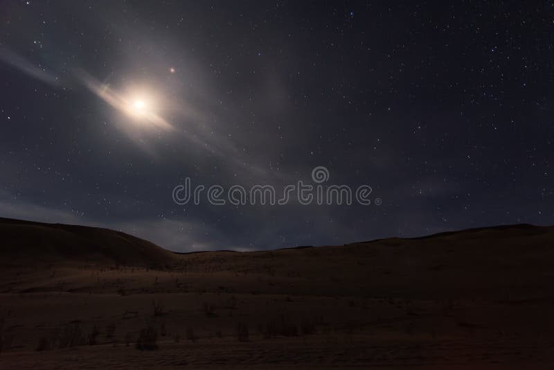 The night of lut desert stock image. Image of milky - 167062935