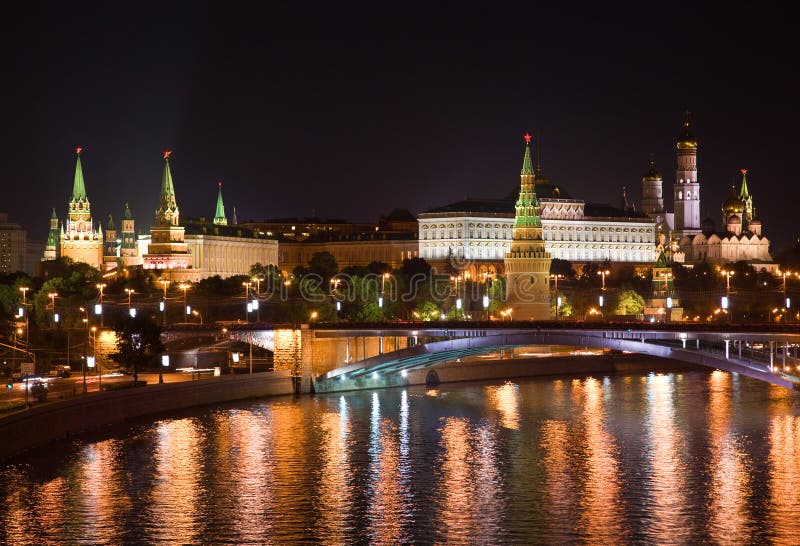 Night Moscow stock photo. Image of power, history, moscow - 21276828