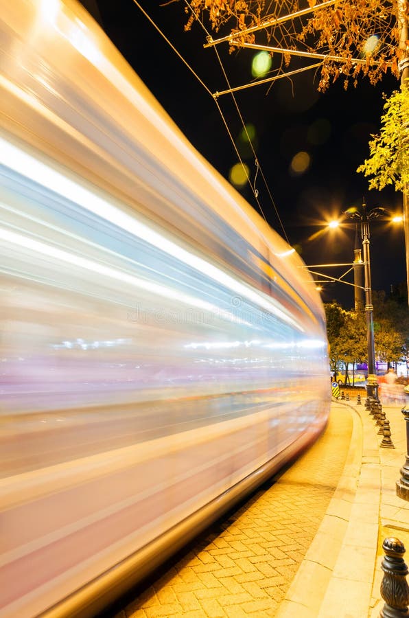 Night Motion on Urban Streets Stock Photo - Image of drive, bandwidth ...
