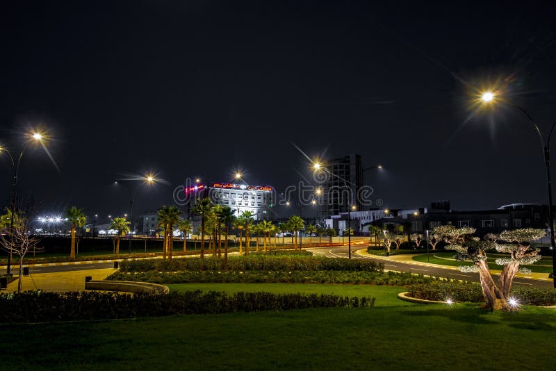 Night Movement in Erbil City Editorial Stock Image - Image of movement ...