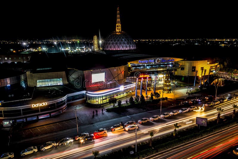 Night Movement in Erbil City Editorial Image - Image of center, irbil ...