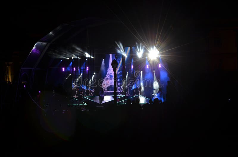 Night music concert editorial stock image. Image of night - 102968489