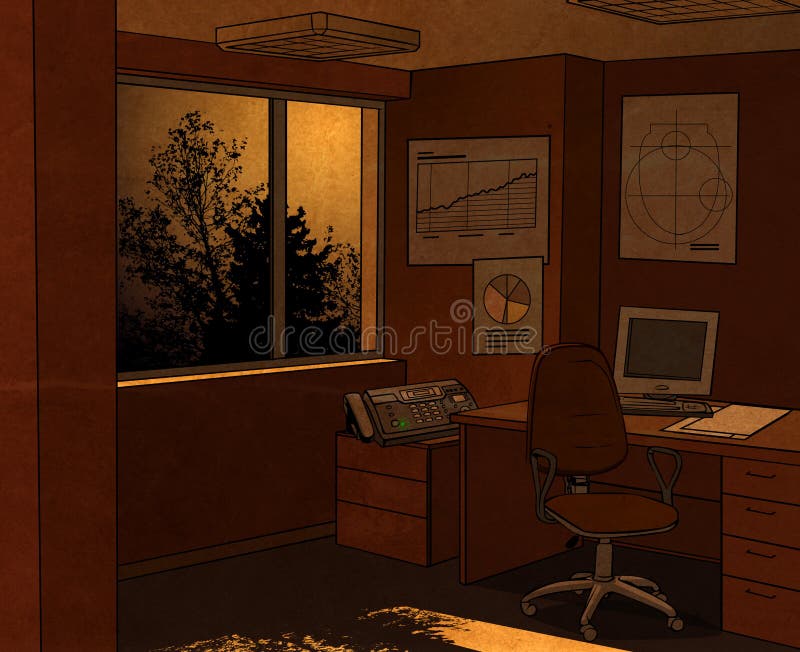 Office Desk stock illustration. Illustration of desk, five - 2922739