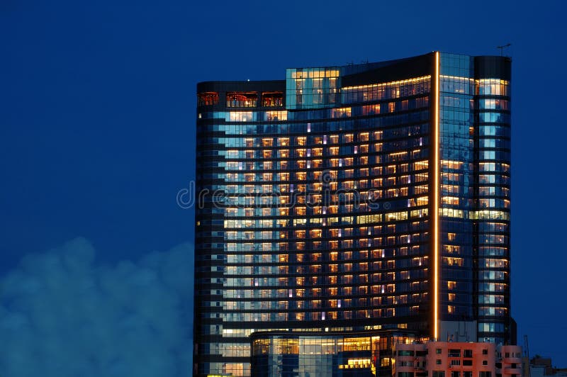 Night of Tower stock image. Image of gambling, port, clouds - 3098939