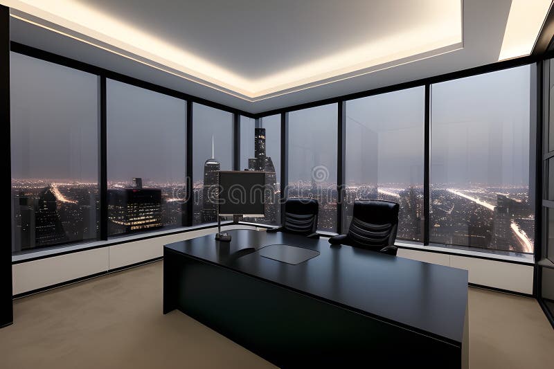City Night Background Inside Office Building Stock Illustrations – 356 ...