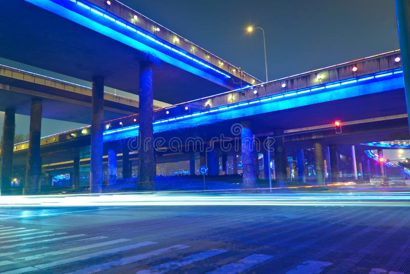 Night overpass stock image. Image of cross, street, transport - 22468373
