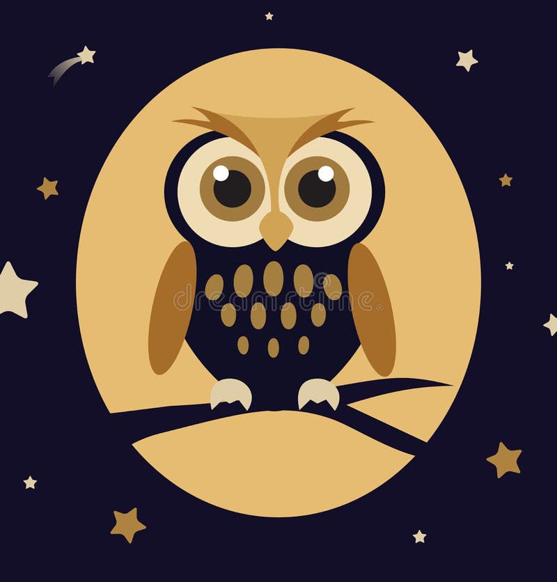 Night Owl stock vector. Illustration of full, abstract - 17745581