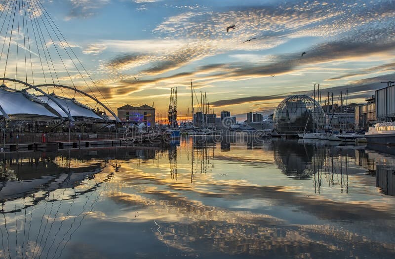 Old Port genoa editorial image. Image of coastline, acquarium - 104843745