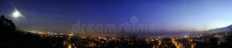 Night Panoramic View stock image. Image of panorama, east - 22537355
