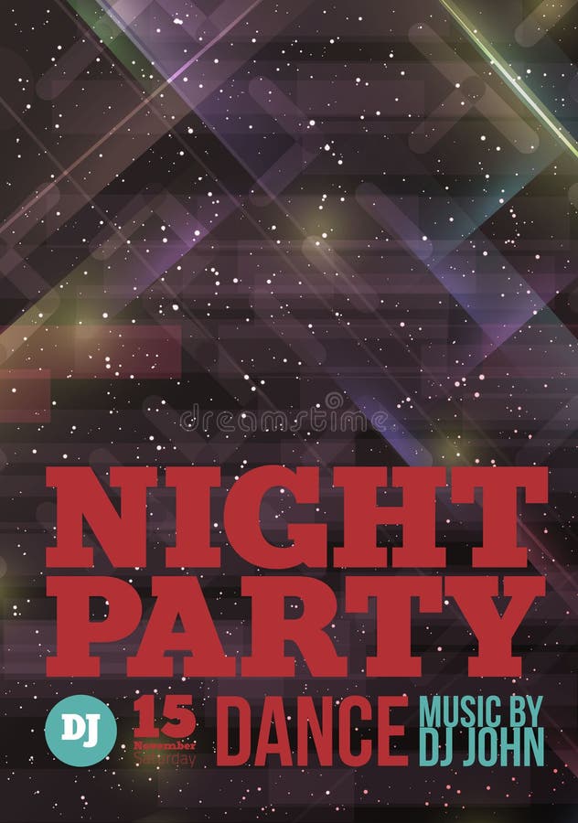 Night party Vector stock vector. Illustration of night - 46451687